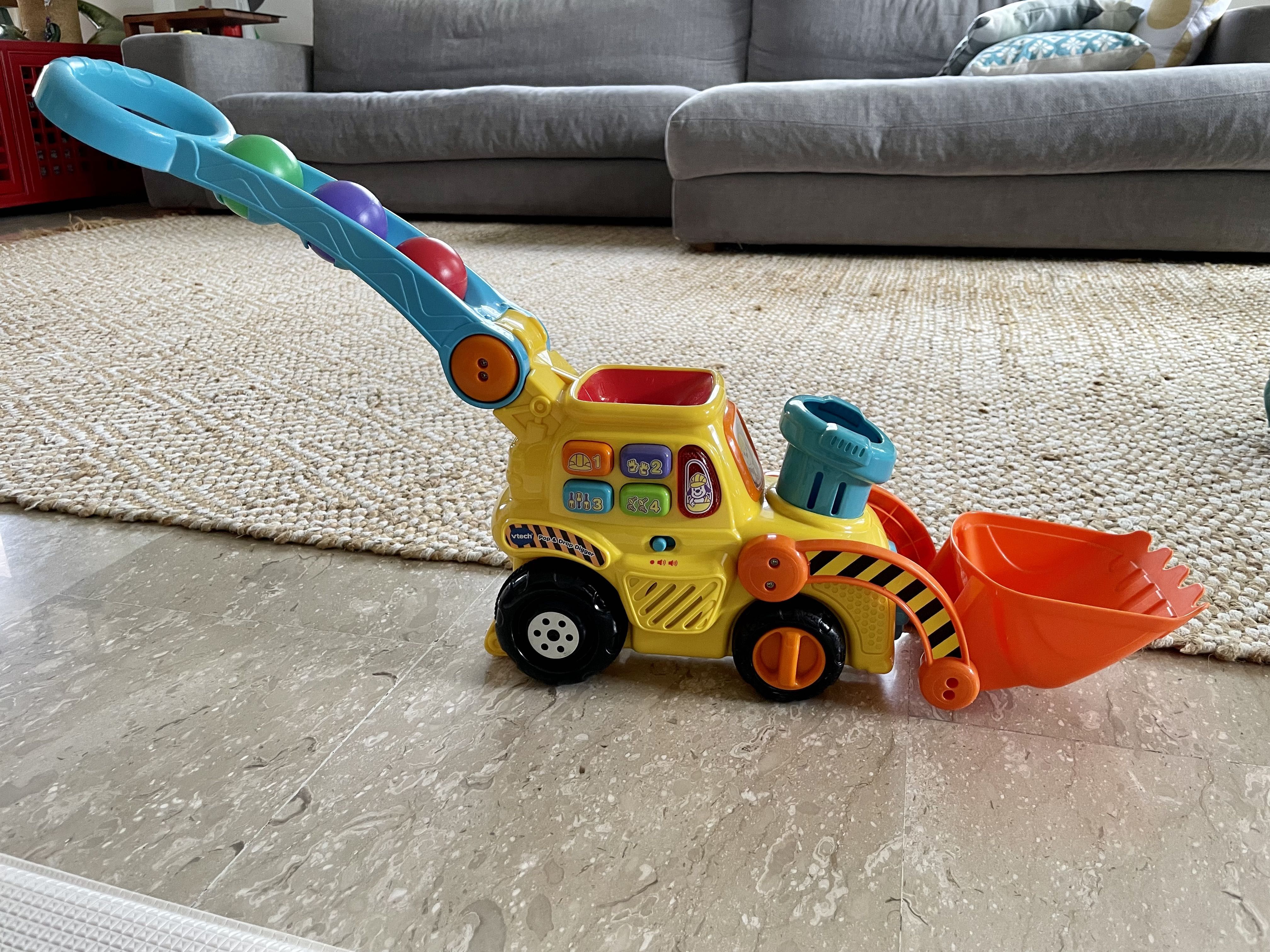 V tech Pop & Drop Digger, Babies & Kids, Infant Playtime on Carousell