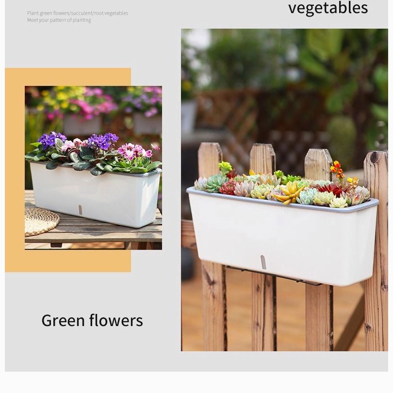 Vegetable Planting Pots Rectangular Planting Trough Plastic Vegetable ...