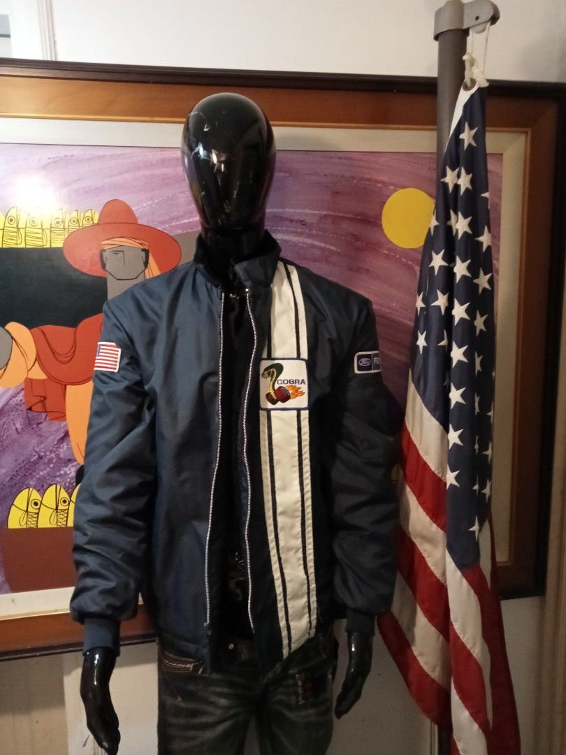 Vintage Ford Shelby Cobra Racing Jacket , Bomber Jacket, Men's Fashion ...