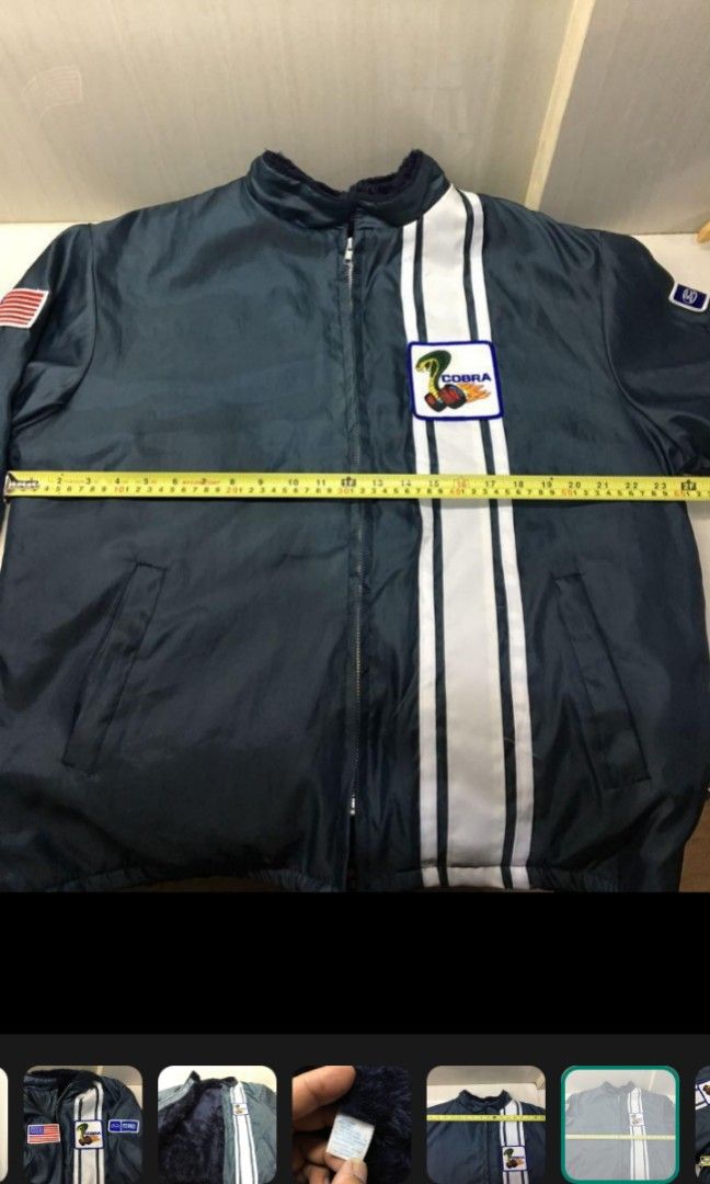 Vintage Ford Shelby Cobra Racing Jacket , Bomber Jacket, Men's Fashion ...