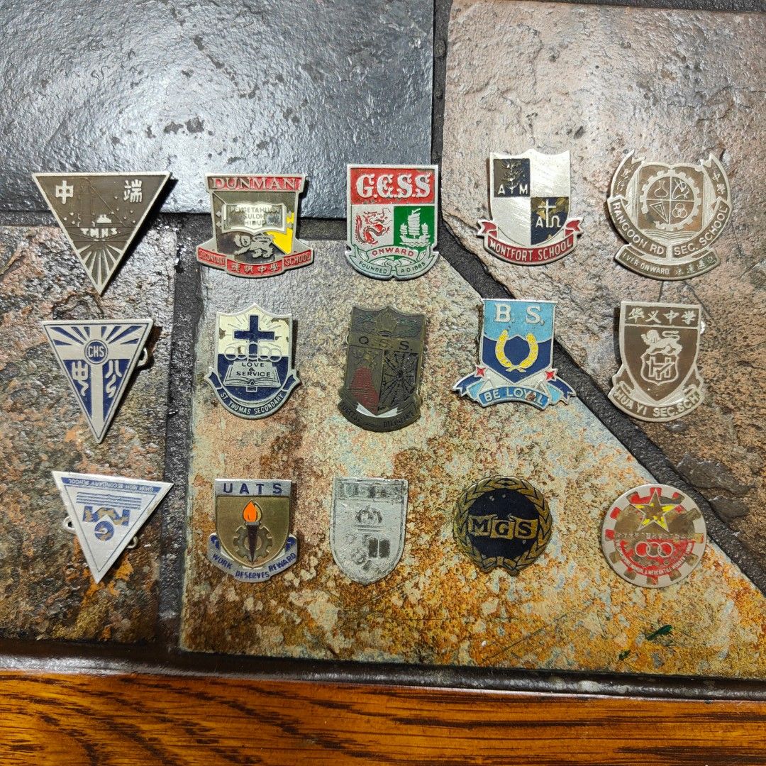 Vintage school badges, Hobbies & Toys, Memorabilia & Collectibles ...
