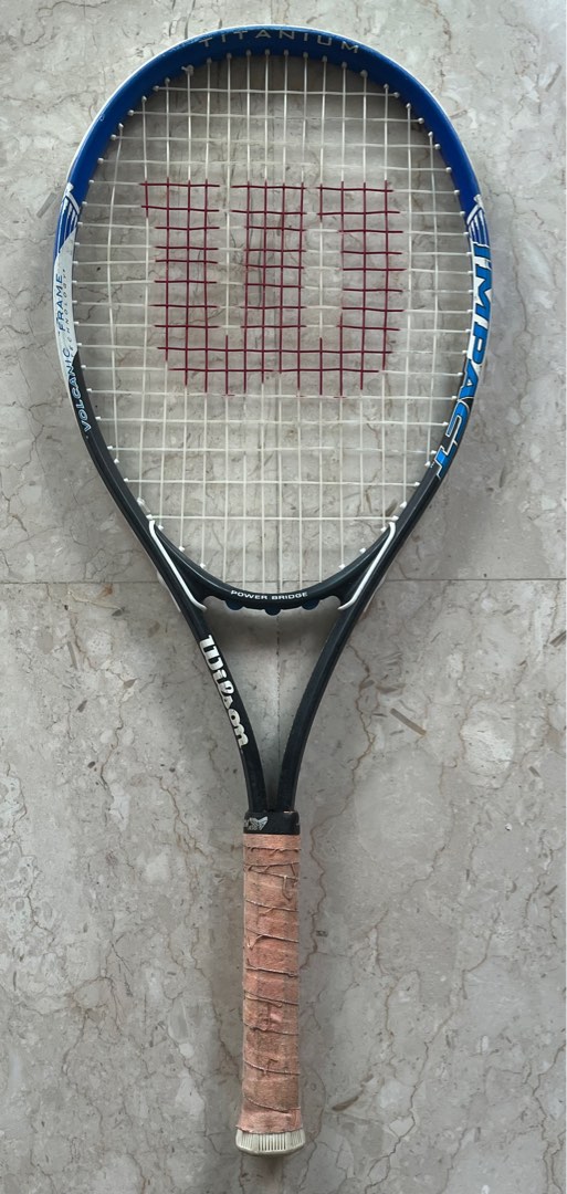 Wilson Tennis Racket w/ cover, Sports Equipment, Sports & Games, Racket ...