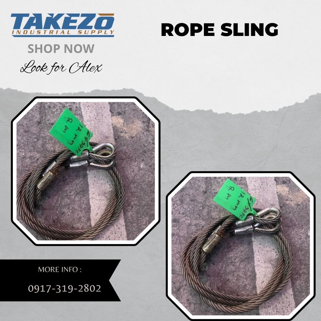 wire rope sling (Specs: 12mm x 2m), Commercial & Industrial ...