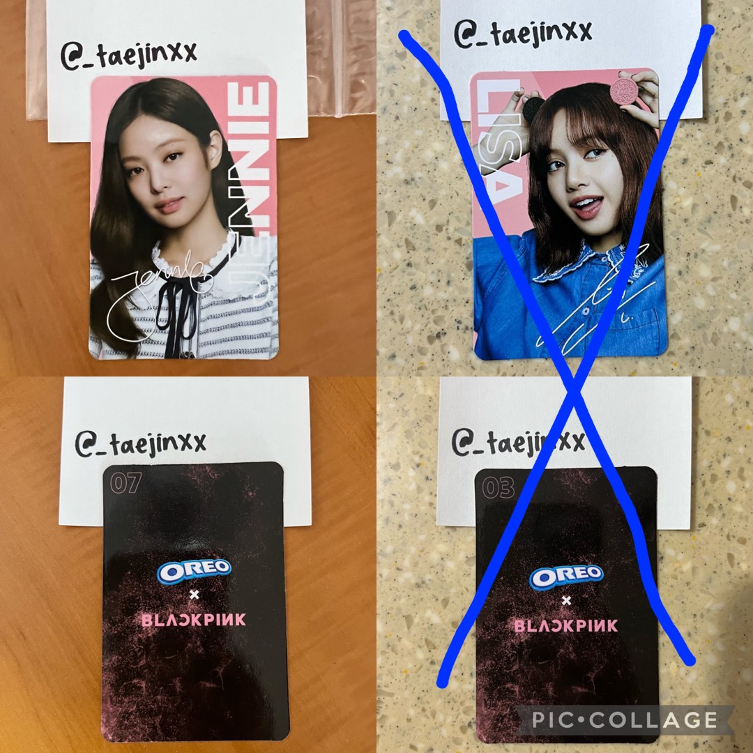 WTT Blackpink Oreo PC Lisa / Jennie, Hobbies & Toys, Memorabilia ...