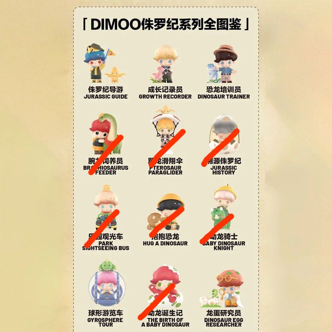 [WTT/WTS]: BNIF POP MART DIMOO Jurassic World Series - Hug a Dinosaur ...