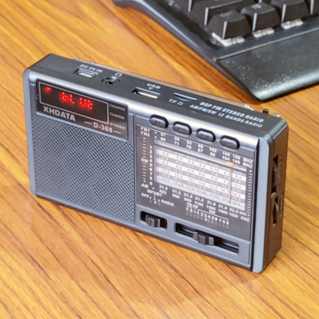 XHDATA D-368 Radio/Bluetooth/USB/SD Rechargeable Music Player/Speaker ...