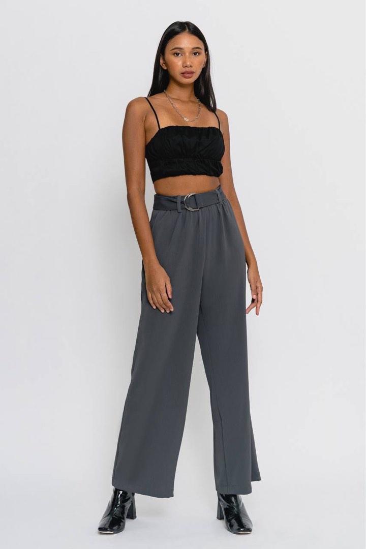 YHF - Skyhigh Pants in Basalt Grey, Women's Fashion, Bottoms, Other ...