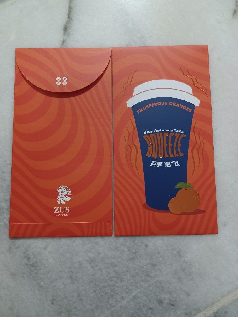 Zus Coffee 2023 Ang Pow Packets, Hobbies & Toys, Collectibles ...