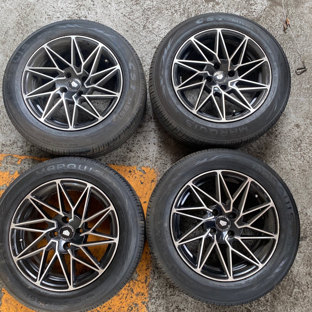 15” vossen design used rim, Car Accessories, Tyres & Rims on Carousell