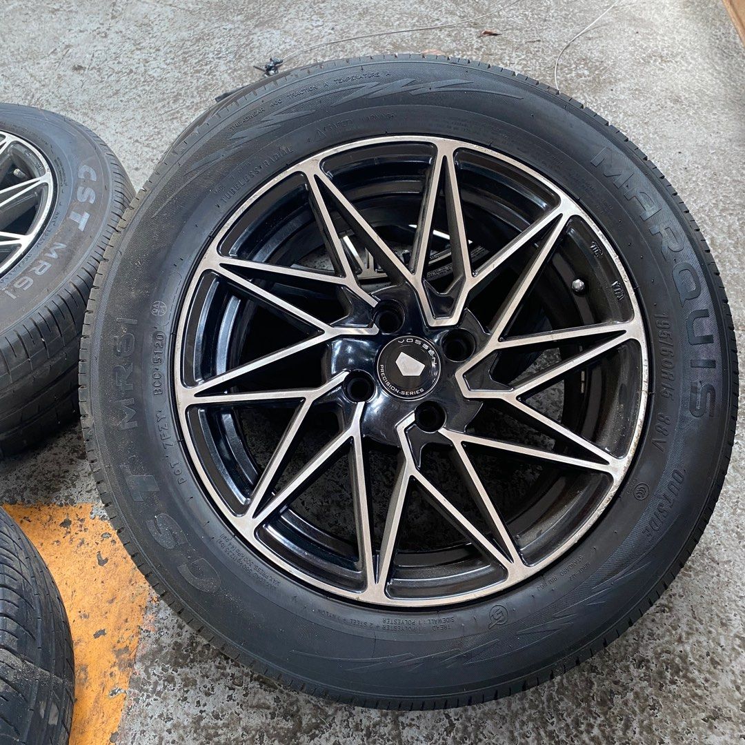 15” vossen design used rim, Car Accessories, Tyres & Rims on Carousell