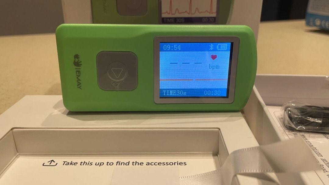 2313) EMAY Portable ECG/EKG Monitor (PC Software for Windows and Mac ...