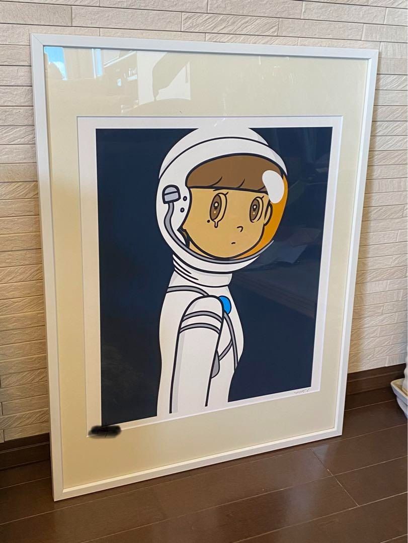 **已裝裱** 橋爪悠也 / 限量100 ' Eyewater Space Suit (White2) ' 親筆簽名 版畫 art print ...