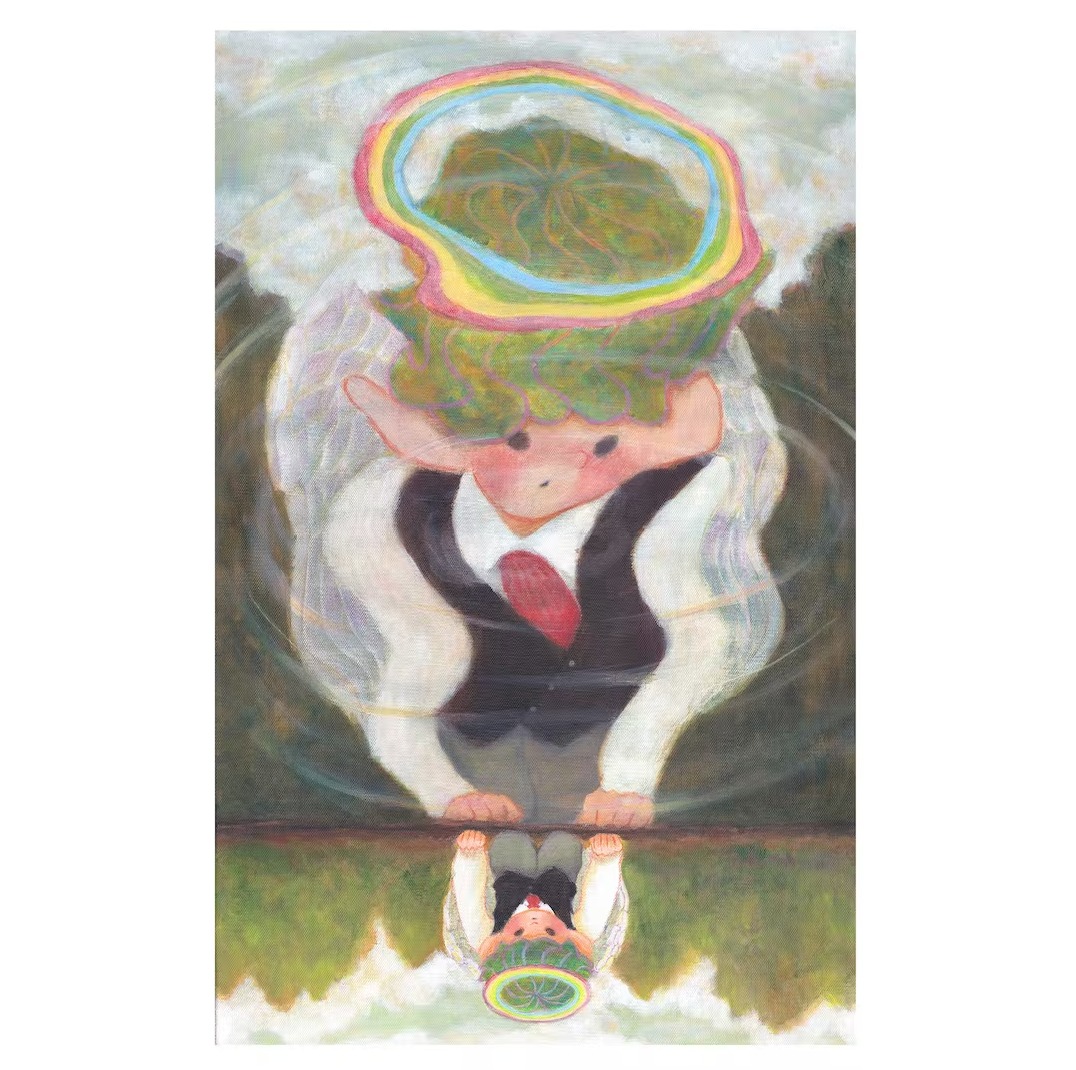 香港藝術家 Kazy Chan / 原作 原畫 original art Canvas, 興趣及遊戲, 手作＆自家設計, 文具及工藝 - 畫作及印刷品 - Carousell