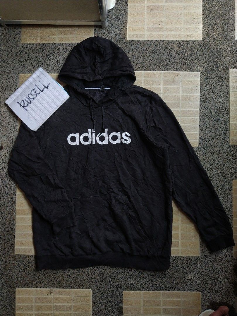 Adidas Script, Men's Fashion, Tops & Sets, Hoodies on Carousell