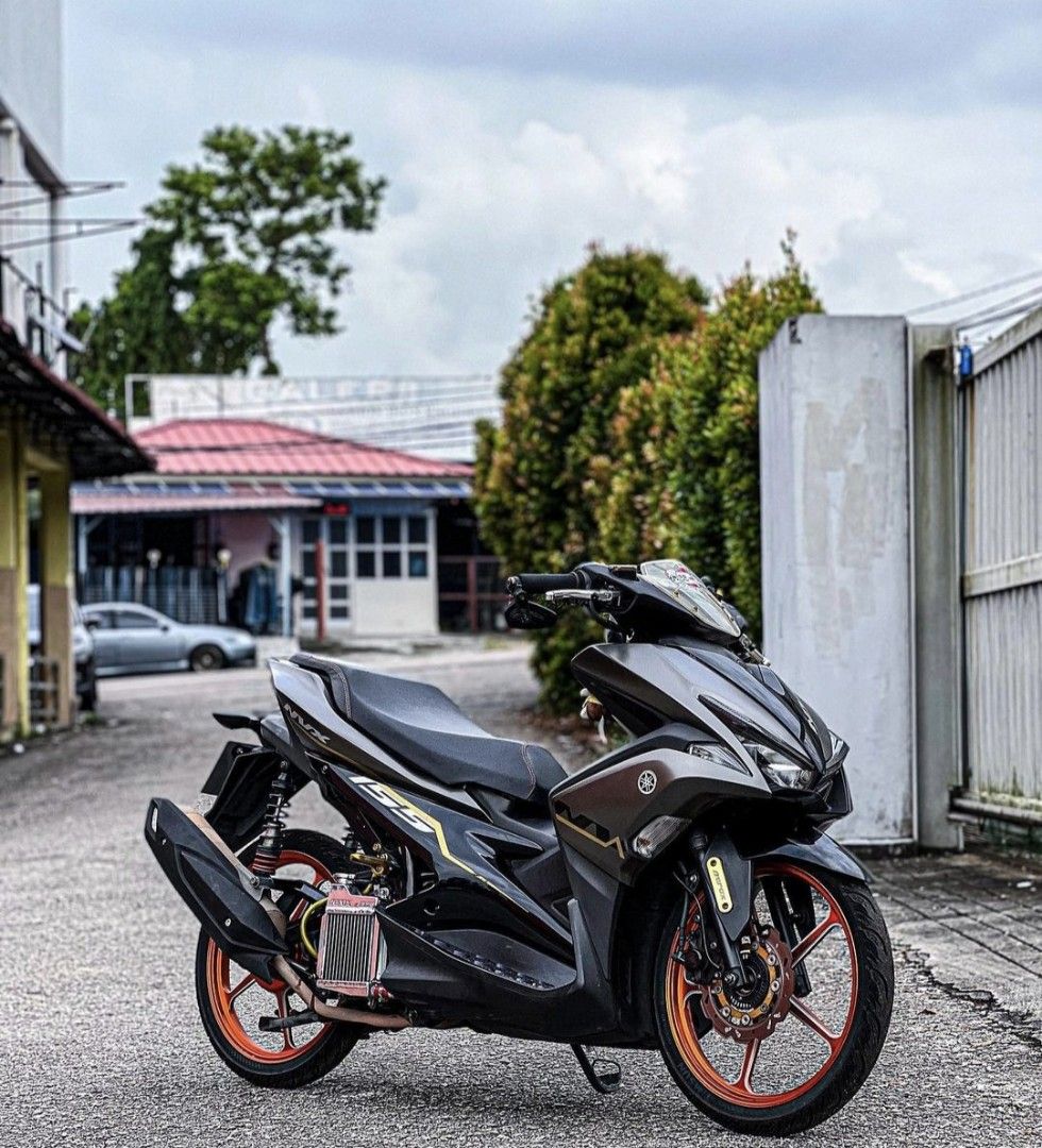 Aerox rim swap, Motorcycles, Motorcycle Accessories on Carousell