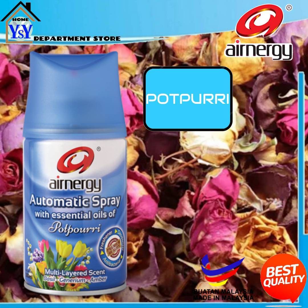 AIRNERGY-AUTOMATIC AIR FRESHENER REFILL SPRAY, Furniture & Home Living ...