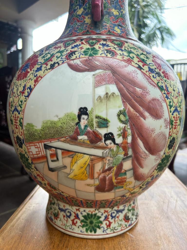 Antique Chinese Famille Rose Vase-FVgs9900d523, Hobbies & Toys ...