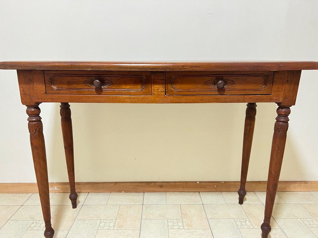 Antique writing desk / display table, Furniture & Home Living ...