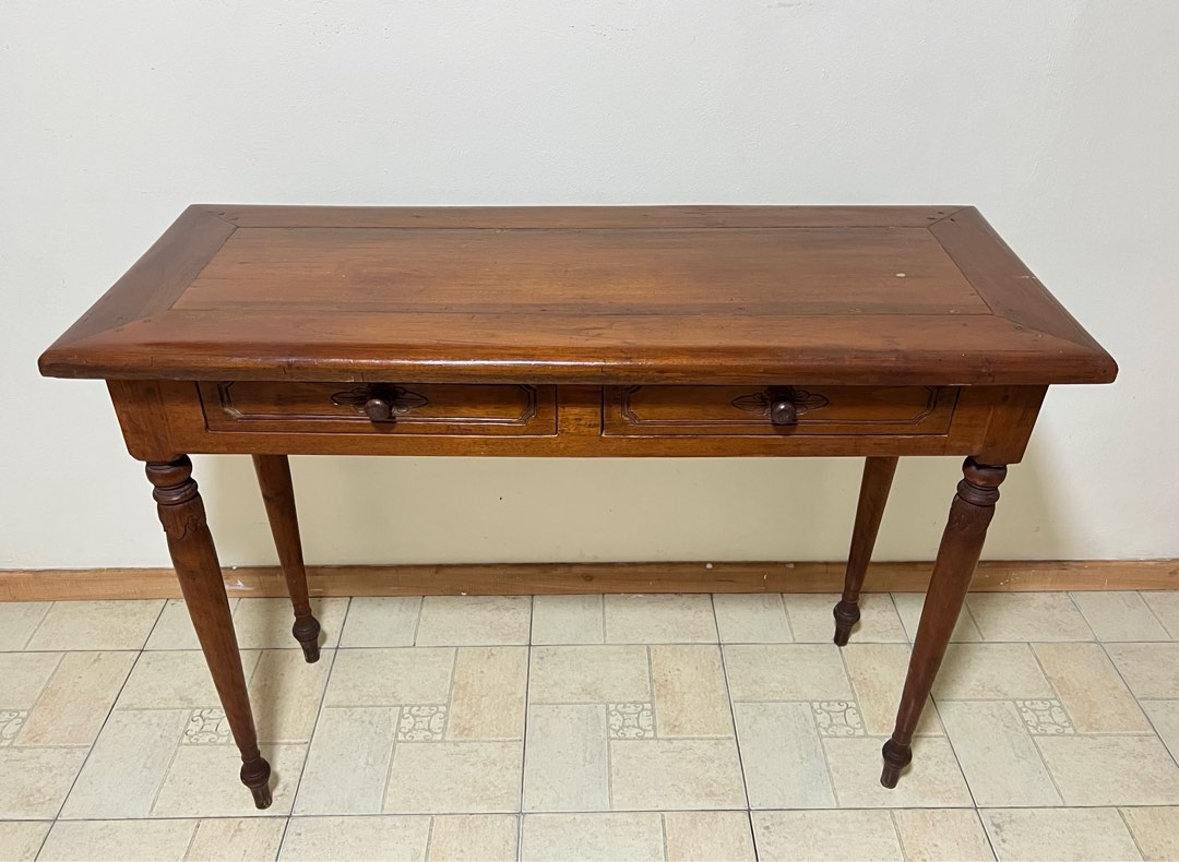 Antique writing desk / display table, Furniture & Home Living ...