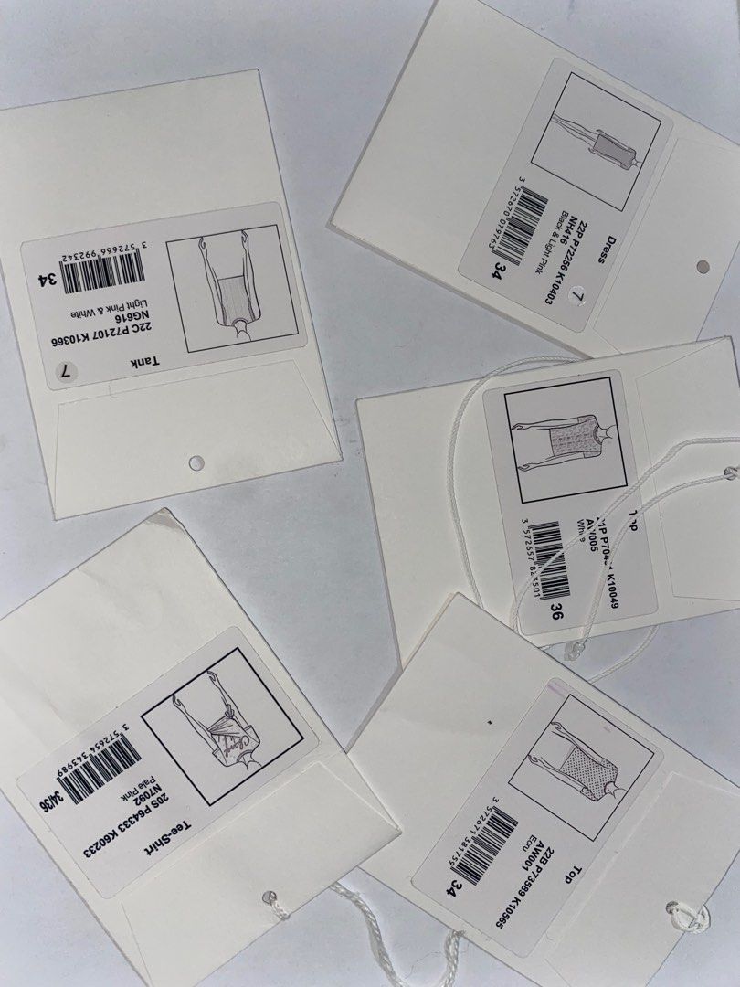 AUTHENTIC CHANEL HANGTAG APPAREL WITH YARN, Luxury, Apparel on Carousell