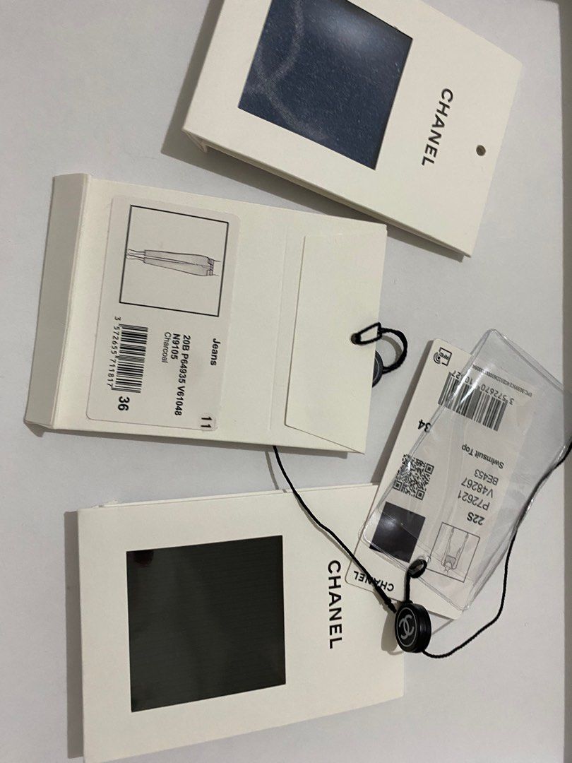 AUTHENTIC CHANEL HANGTAG APPAREL WITH YARN, Luxury, Apparel on Carousell
