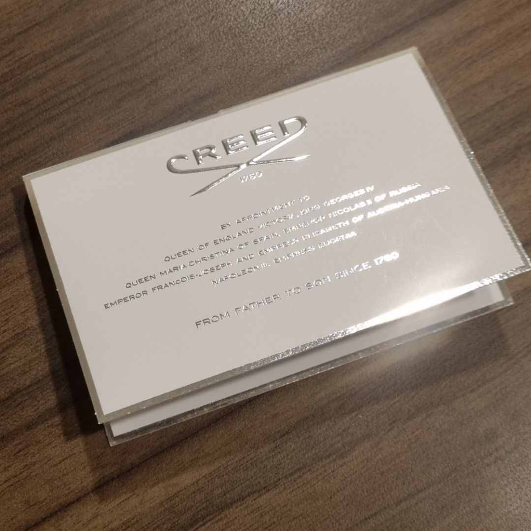 authentic creed silver mountain water sample, Beauty & Personal Care ...