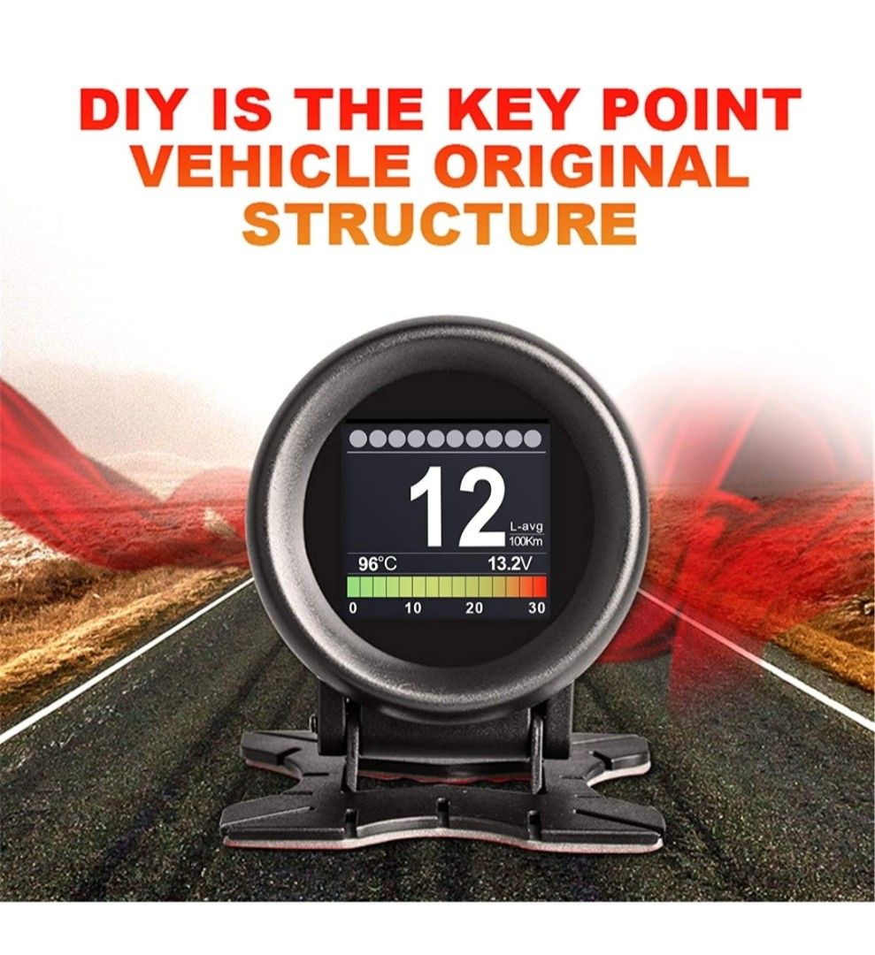 AUTOOL X60 Car OBD GPS HUD Multi-Function Digital Meter Alarm Speed ...