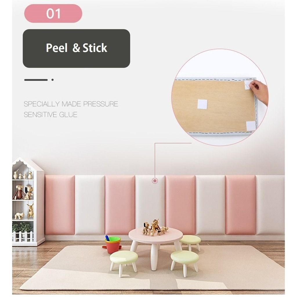 Baby Protection Pad★Wall Paper ★Headboard★DIY Wall protector Playroom ...