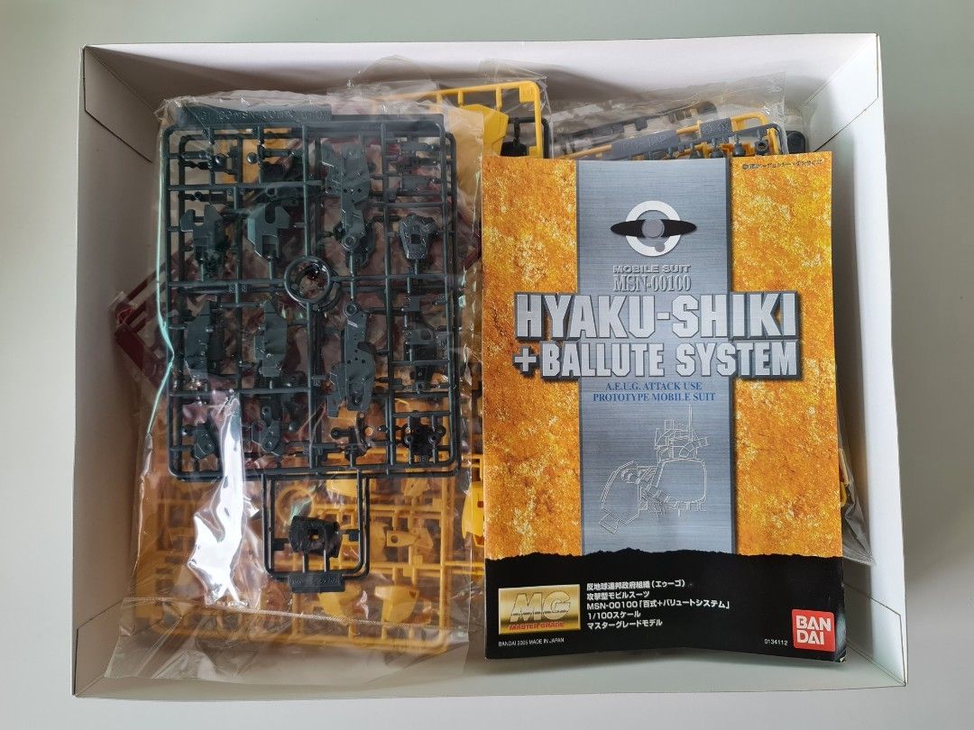 BANDAI 1/100 MG Hyaku-Shiki (WITHOUT Ballute System), Hobbies & Toys ...