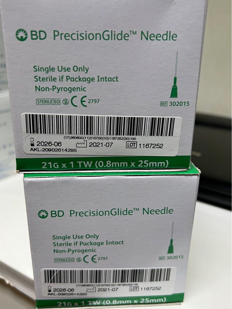 BD precisionGlide needle, Health & Nutrition, Medical Supplies & Tools ...