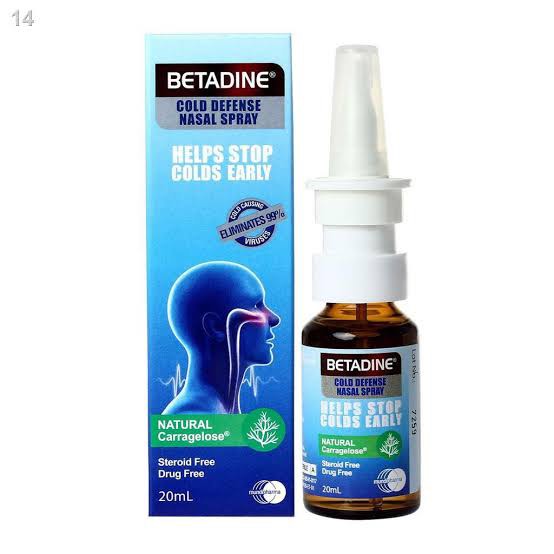 Betadine Cold Defense Nasal Spray New, Health & Nutrition, Medical ...