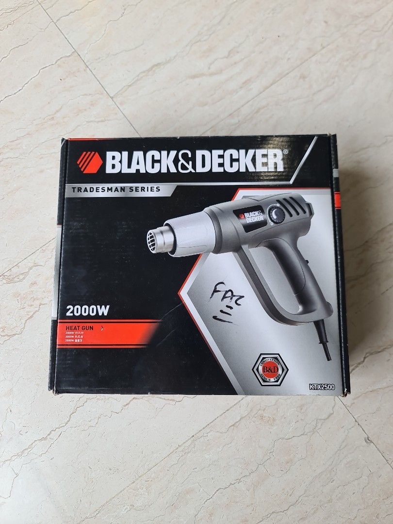 Black & Decker KTX2500 2000-Watt Variable Heat Gun (Black and Grey ...