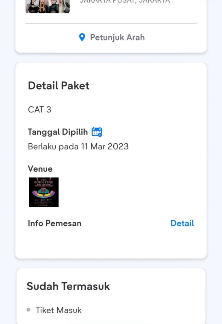 BLACKPINK WORLD TOUR CAT 3 DAY 1, Tiket & Voucher, Tiket Acara di Carousell