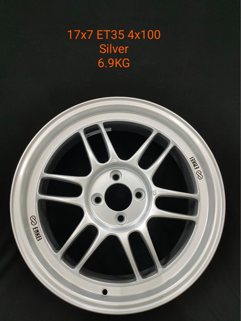 Brand new Enkei rpf1 17x7 4x100pcd made in japan, Car Accessories, Accessories on Carousell
