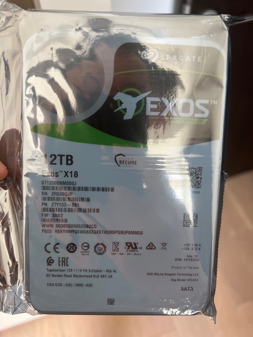 Latest exos x18 8t 12t HDD , Computers & Tech, Parts & Accessories ...