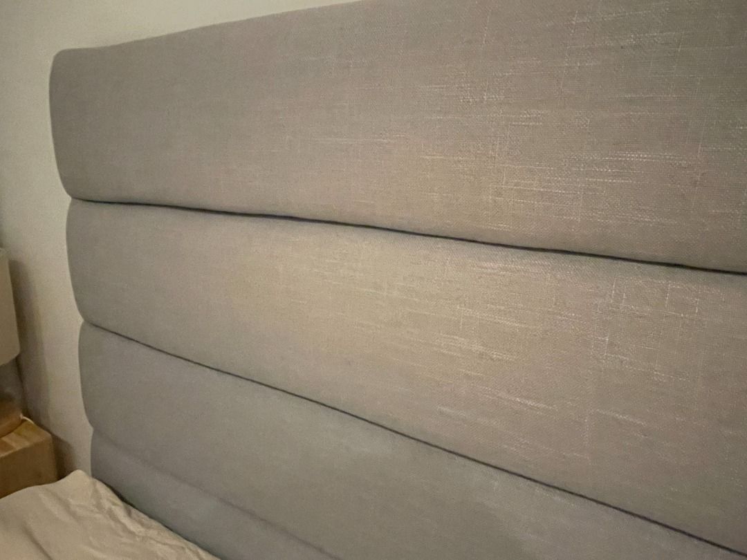 BROSA [AU BRAND] QUEEN Grey Storage Bed, Furniture & Home Living ...
