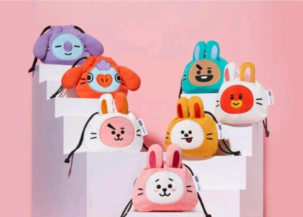 BT21 x ETUDE Collab Koya Pouch, Women's Fashion, Bags & Wallets, Purses ...