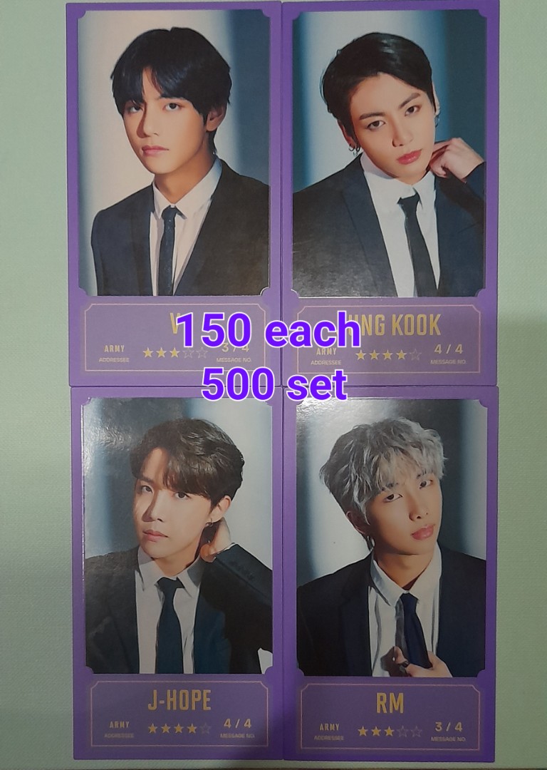 Bts Bbc Message card, Hobbies & Toys, Memorabilia & Collectibles, K-Wave on Carousell