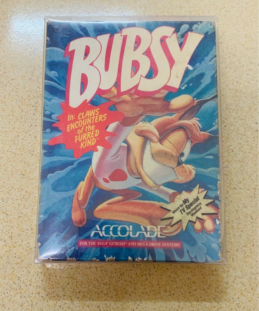 Bubsy Sega Genesis, Video Gaming, Video Games, Others on Carousell