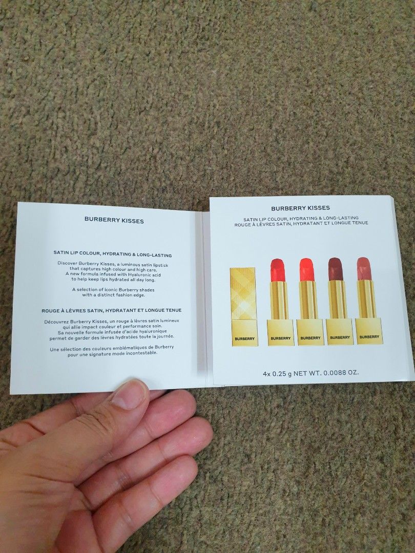 BURBERRY KISSES SAMPLE SET, Beauty & Personal Care, Face, Makeup on ...