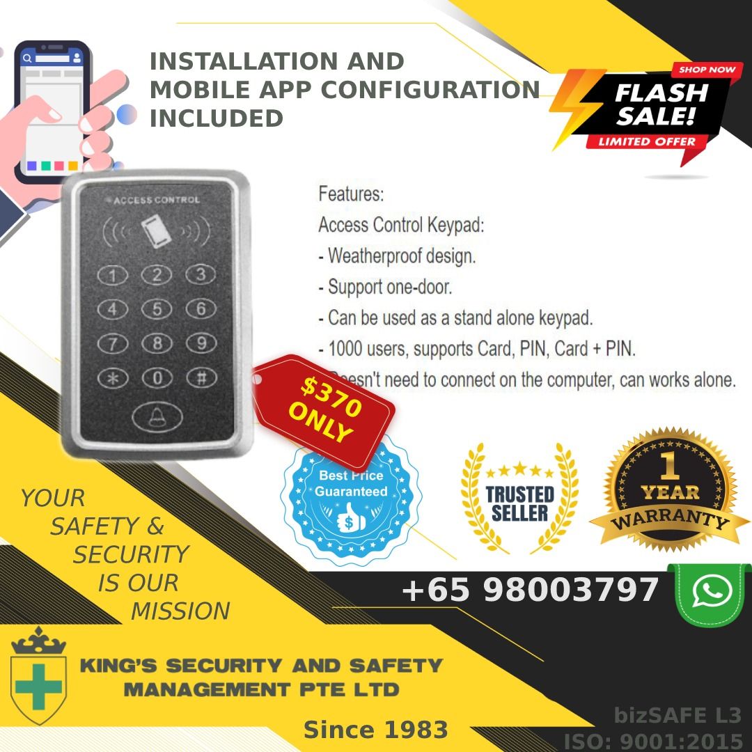 Card Pin Access Control Package - With Installation and Setup ...