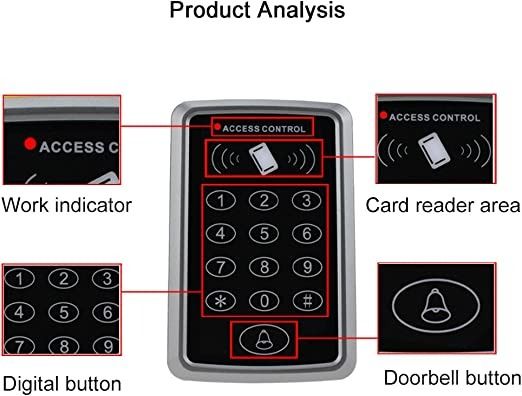Card Pin Access Control Package - With EM-Lock including Installation ...