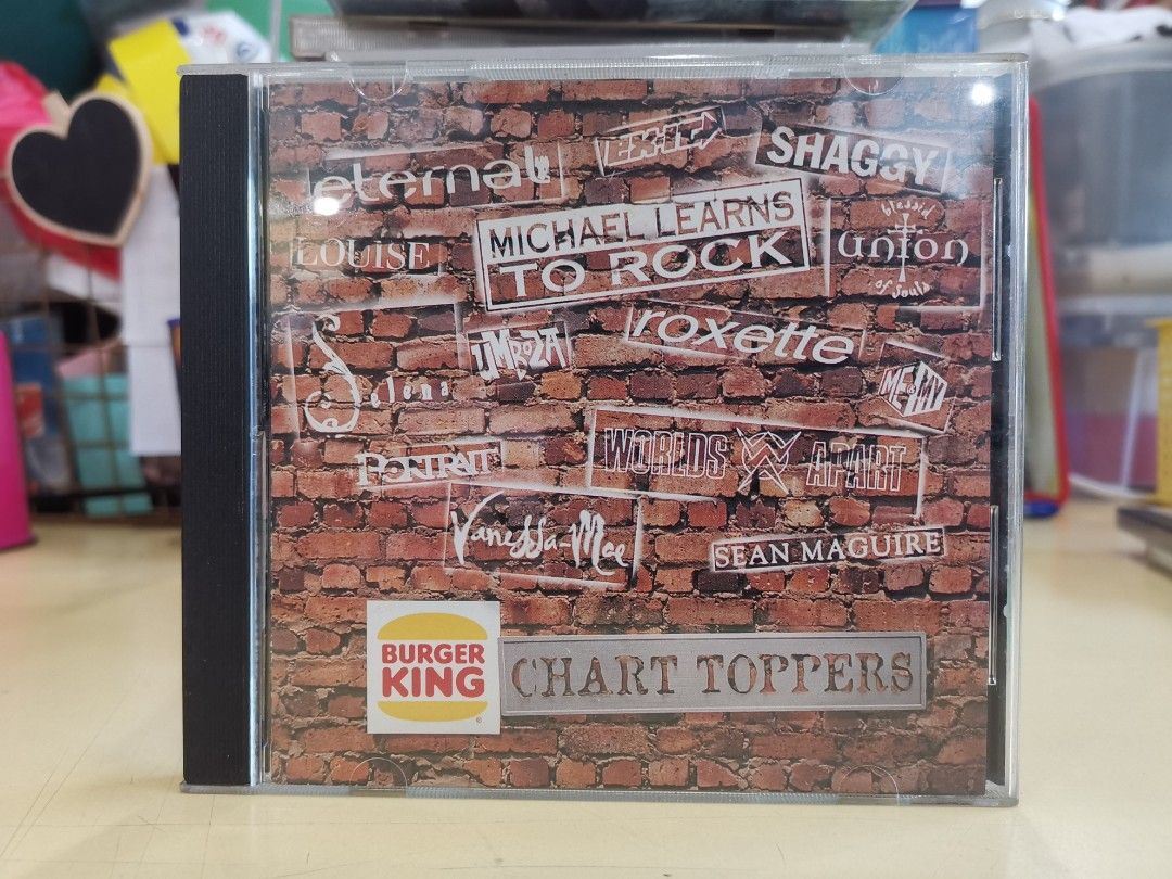 (CD) BURGER KING CHART TOPPERS Compilation Album, Hobbies & Toys, Music ...