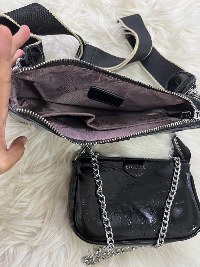 CICELLE bag black, style sling bag, Women's Fashion, Bags & Wallets ...