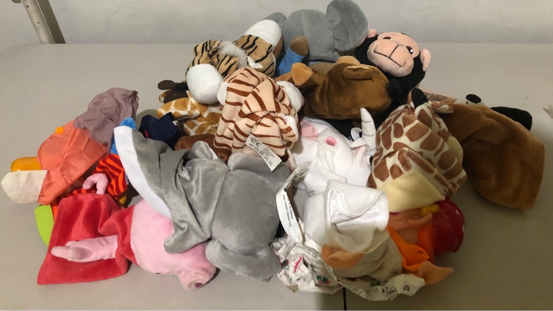 Cloth Hand Puppets 15-Pc Bundle, Hobbies & Toys, Toys & Games on Carousell