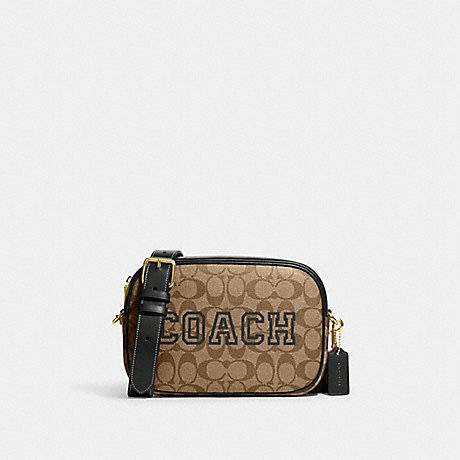 Coach Jamie Camera Bag Crossbody in Signature with Varsity Motif ...