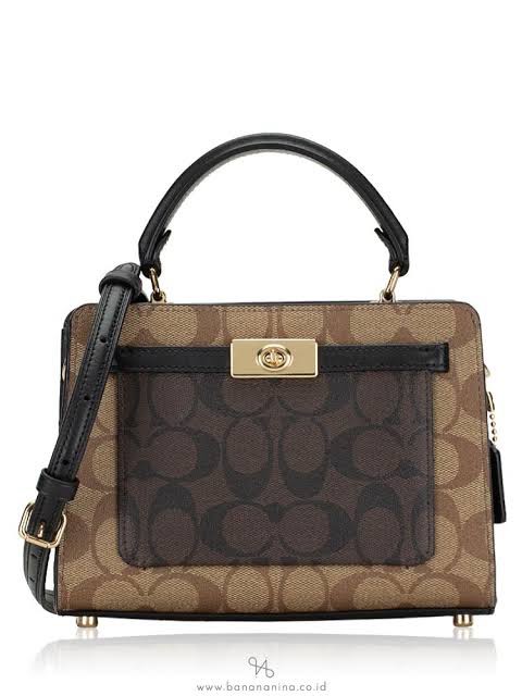 Coach Mini Lane Top Handle Bag, Luxury, Bags & Wallets on Carousell