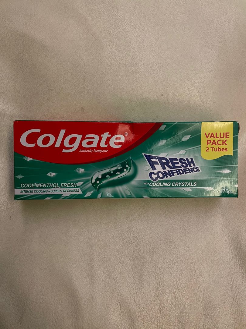 Colgate Fresh Confidence Cool Menthol Fresh 173g Twin Pack, Beauty ...