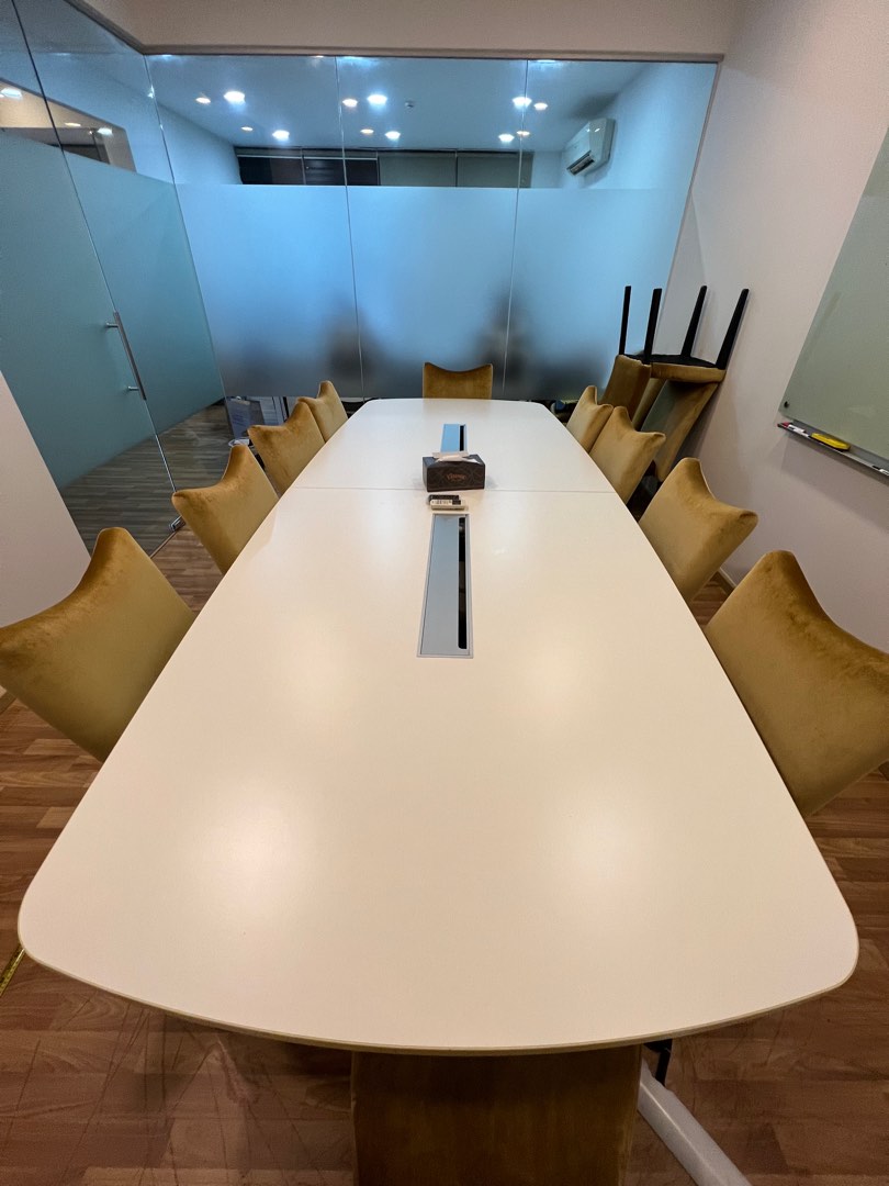 Conference table (3m x 1.2m x 0.75m), Furniture & Home Living ...