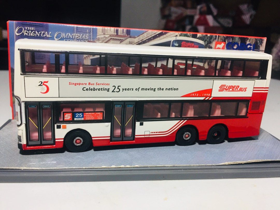 Corgi Rare 1:76 Singapore Superbus Super Bus service route 25 Vintage ...